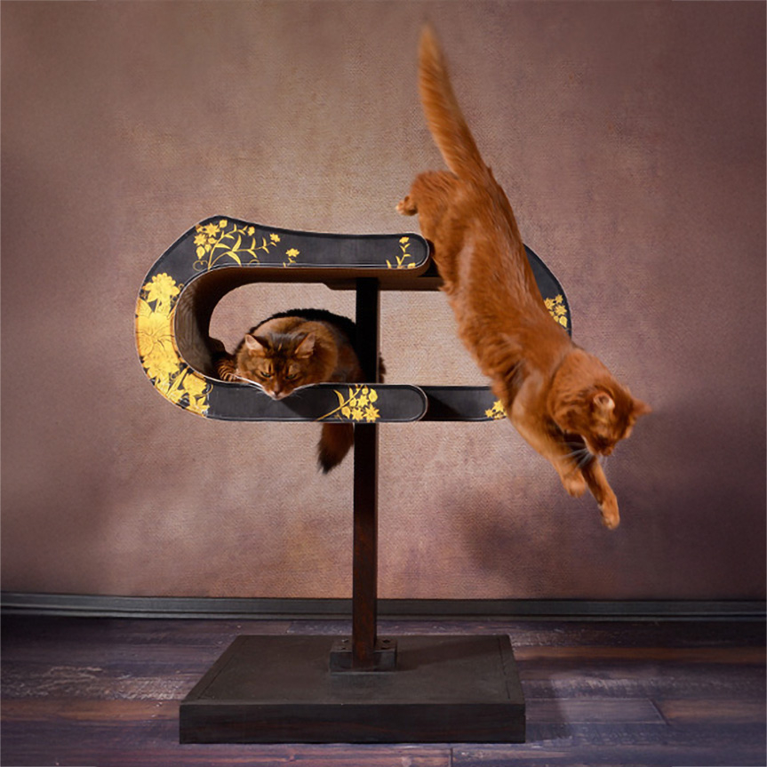 Design Kratzbaum – moderner Kratzbaum aus Kratzpappe | cat-on®